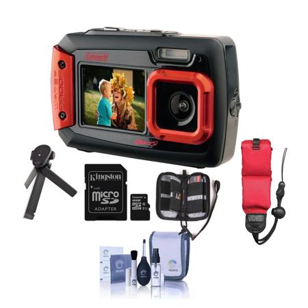 Coleman Duo2 2V9WP Rugged Dual Screen Waterproof Camera RED W ...