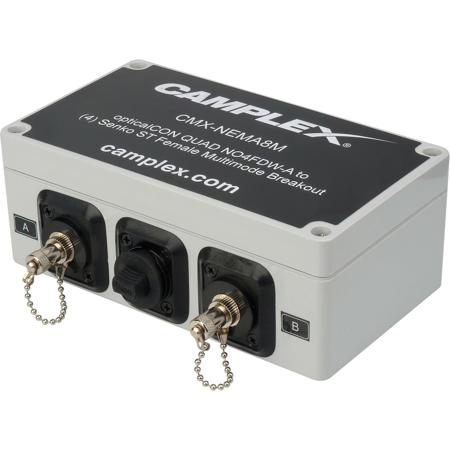 Camplex OpticalCON QUAD NO4FDW-A to 4x ST Female OM3 Multimode Breakout ...