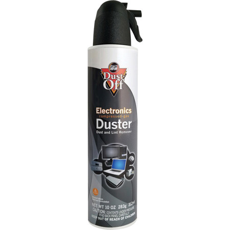 Falcon Dust-Off 10 oz Electronics Compressed Gas Duster Spray Can, 6-Pack