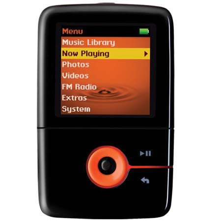 Creative Labs Zen V Plus, 8GB MP3/WMA Player, Color: Black/Red ...