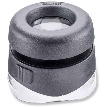 Carson LH-50 VersaLoupe 10x Power LED Lighted Focusing Loupe Magnifier ...