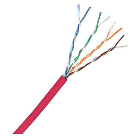 Comprehensive 1000' Cat 6 550Mhz Shielded Bulk Cable, Solid Red