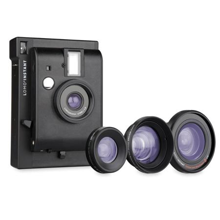 Lomography Lomo'Instant Camera with 3x Lenses, Black LI800B - Adorama