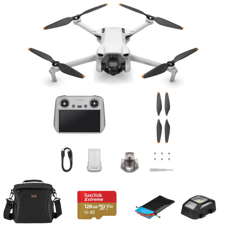 DJI Mini 3 Drone with RC Remote Controller, Essential Accessories Kit ...