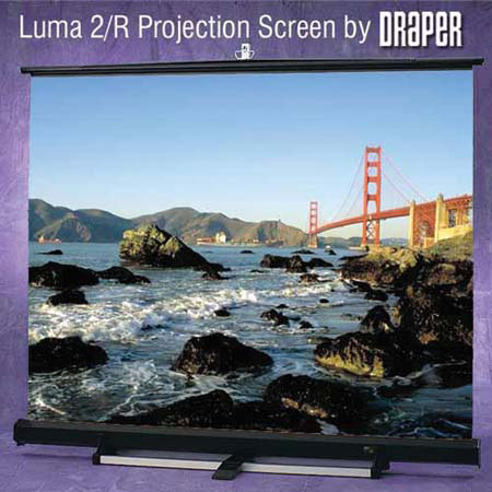 Draper 145" Luma 2 NTSC Format Manual Wall or Ceiling Mounted Projection Screen