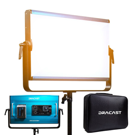 Dracast X Series LED2000 120W Bi-Color LED Light Panel, V-Mount DRX2000BN