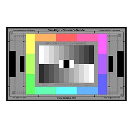 DSC Labs ChromaDuMonde 12 Senior CamAlign Chip Chart, 24x14.7" SRW-CDM12