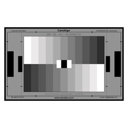 DSC Labs GrayScale Standard CamAlign Chip Chart, 21.3x13" - Adorama