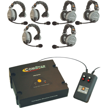 Eartec CSXTPLUS-6 XT Plus Com-Center with Interface Module & 6 Comstar ...