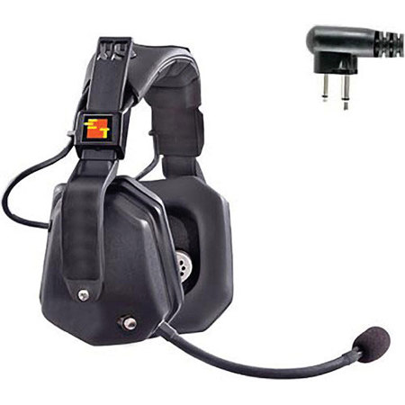 Eartec Ultra D Shell Mount PTT Headset with Mic & 2-Pin Motorola for ...