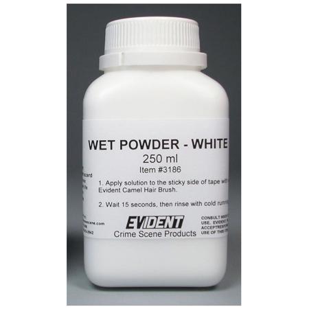 Evident White Wet Powder Latent Print Solution, 8 oz. Premix Bottles