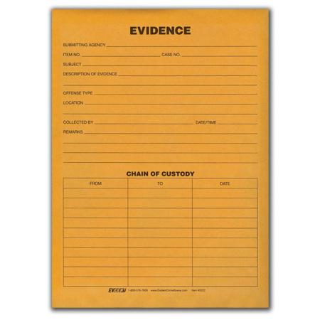 Evident 3.5x6.5" Evidence Envelopes, 500 Pack EV5022S-500 - Adorama
