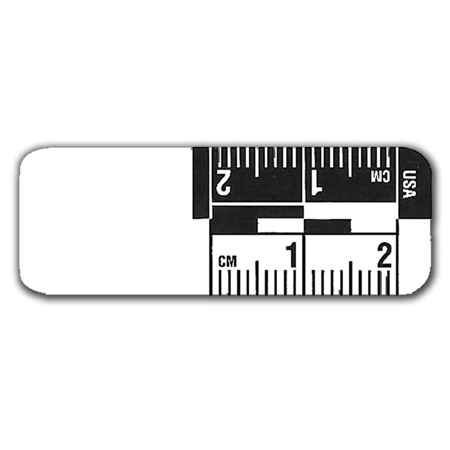 Evident 20mm (0.78") Adhesive Scales, 250 Scales Per Roll, White/Black ...