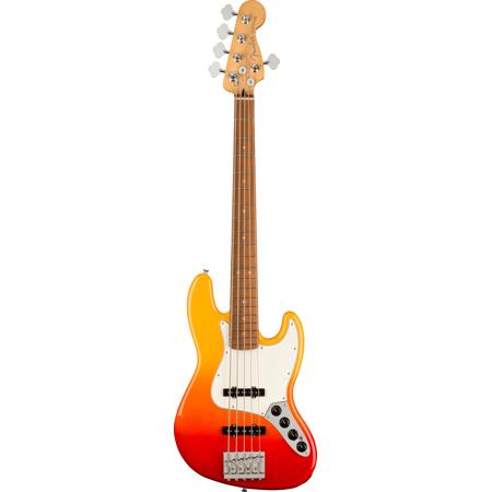 Fender Player Plus Active Jazz Bass V 5-String Bass Guitar, Tequila Sunrise
