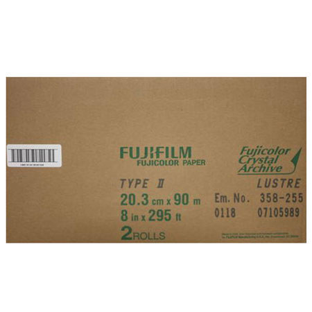 Fujifilm Fujicolor Crystal Archive Paper Type II, 8" x 295', 2 Rolls ...