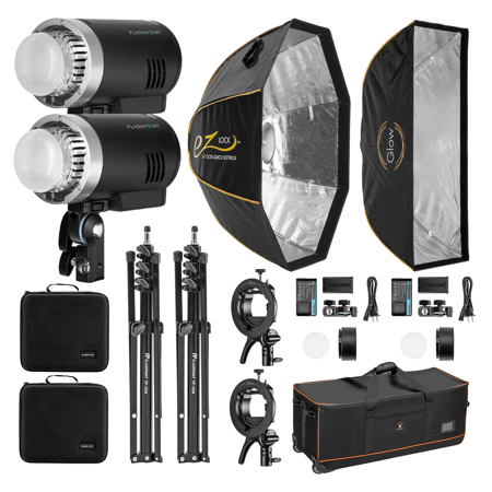 Flashpoint XPLOR300 Pro TTL R2 Battery-Powered Monolight 2-Light ...