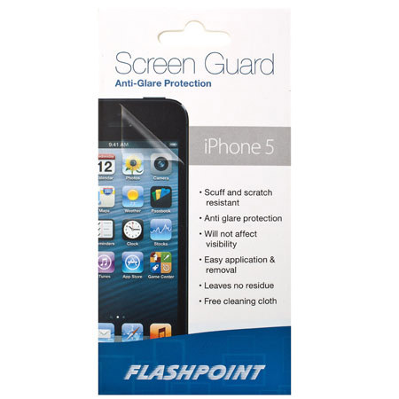 FLASHPOINT Anti-Glare Screen Protector for iPhone 5 SPIP5 - Adorama