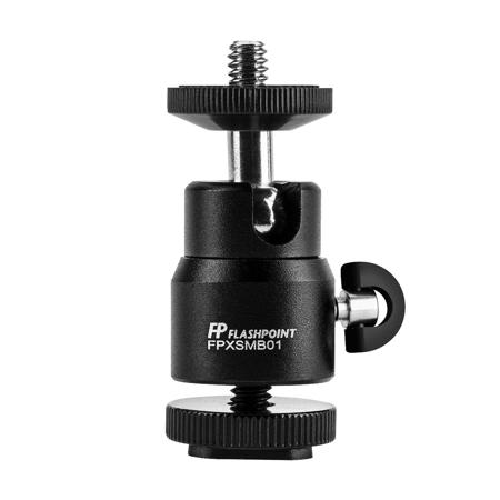 Flashpoint Lightweight Mini Ball Head with Lock and Cold Shoe FPX-SM-B01