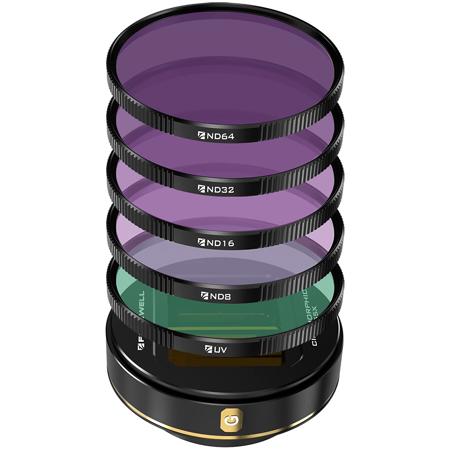 Freewell 1.55X Gold Anamorphic Lens with UV, ND8, ND16, ND32 & ND64 Filter
