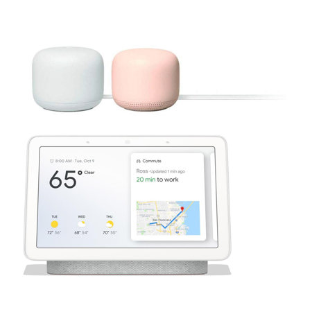 Google Nest Wi-Fi Router with Mesh Access Point,Sand/With 7" Home Nest ...