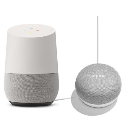 Google Home And Home Mini White Bundle - Adorama