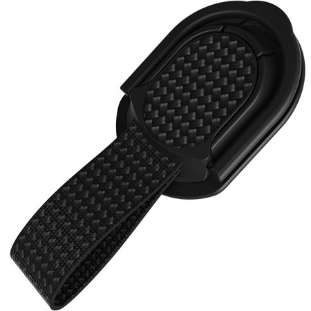Ghostek Loop Magnetic Finger Holder Strap with Stand, Carbon Black GHOLP013