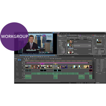 Grass Valley EDIUS Workgroup 8 Nonlinear Editing Software, Electronic Download 646788