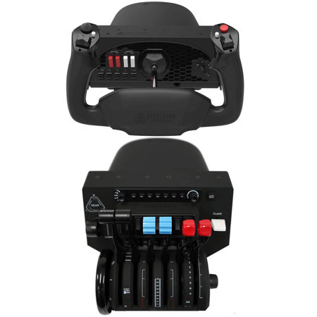 Honeycomb Alpha Flight Controls Yoke and Switch Panel W/Bravo Throttle ...