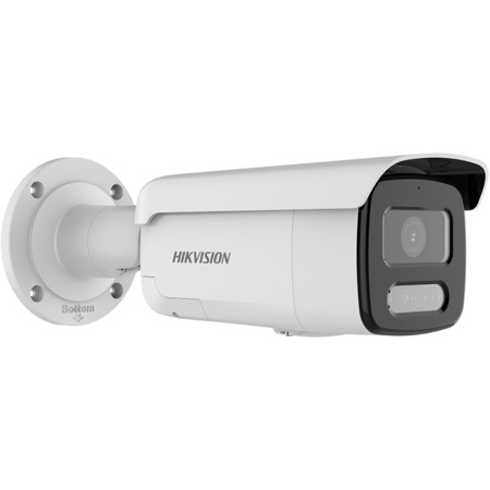 Hikvision 4MP ColorVu Alarm & Light Fixed Network Bullet Camera, 2.8mm Lens