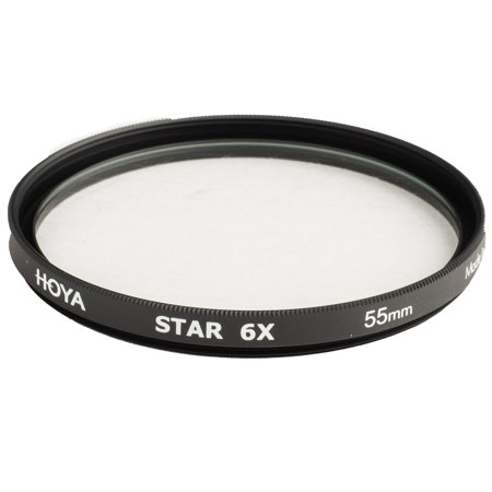 Hoya 55mm Creative Star 6X Cross Screen Glass Filter HR-55STAR6