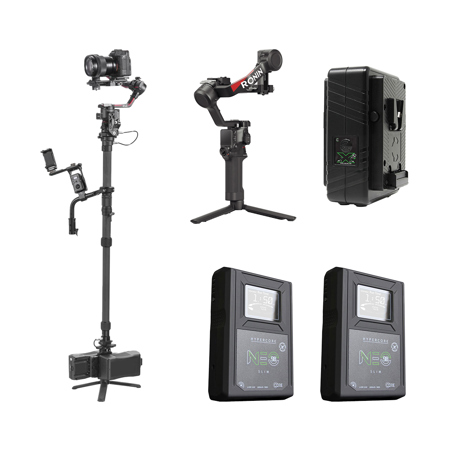 Tilta Float Handheld Gimbal System, V-Mount with DJI RS 4 Gimbal, 2x ...