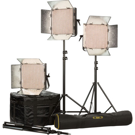 Ikan IB1000 Bi-Color LED Studio 3-Light Kit - Adorama