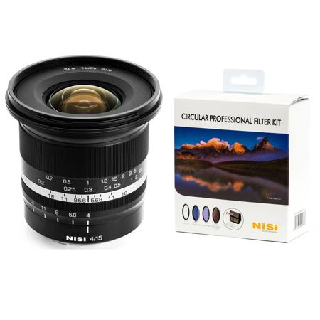 NiSi 15mm f/4 Sunstar WA Full Frame Lens for Canon RF with Filter Kit ...