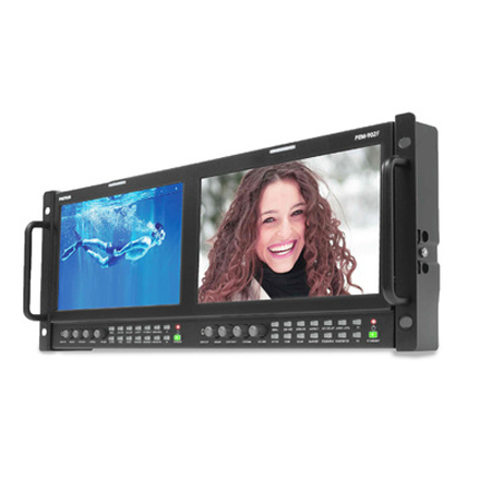 Ikan PRM-902F Dual 9" Full HD Multi-Channel Rack LED Monitor PRM-902F