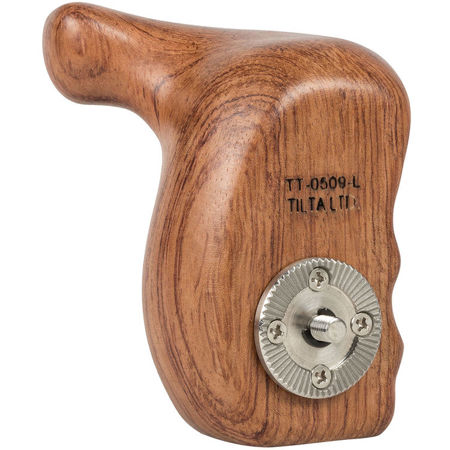 Ikan Tilta Wooden Left Hand Grip with ARRI Rosette Mount TT-0509-L