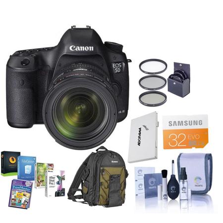 Canon EOS 5D Mark III DSLR Camera with Canon EF 24-70mm IS Lens with ...