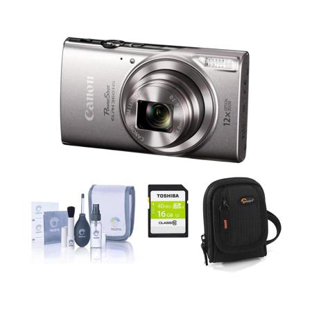 Canon PowerShot ELPH HS 360 Digital Camera and Free Accessories, Silver ...