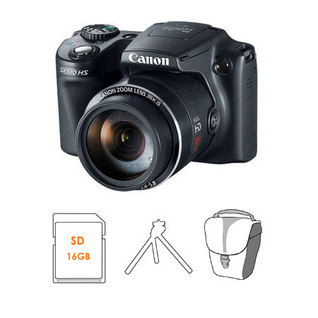 Canon PowerShot SX510 HS Digital Camera With Accsseory kit 8409B001 A