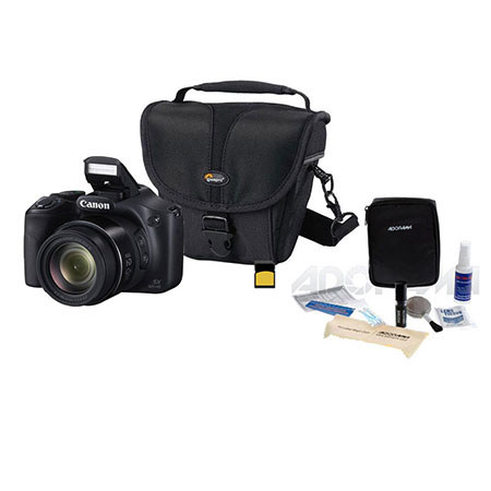 Canon PowerShot SX520 HS Digital Camera, 16MP, With Accessory Bundle ...