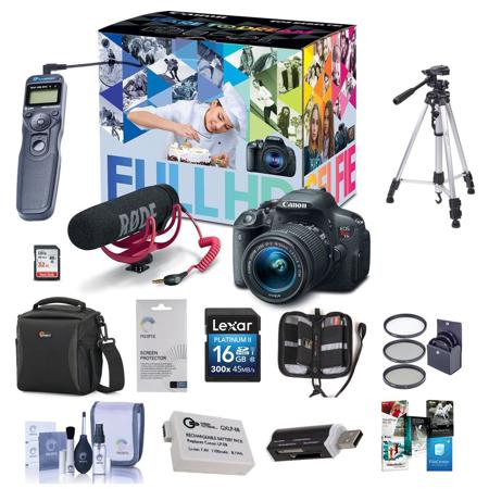 Canon EOS Rebel T5i DSLR with 18-55mm STM Lens, Audio Kit and Premium ...