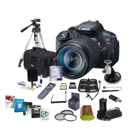 Canon EOS Rebel T5i DSLR with 18-135mm STM Lens and Pro Kit 8595B005 C