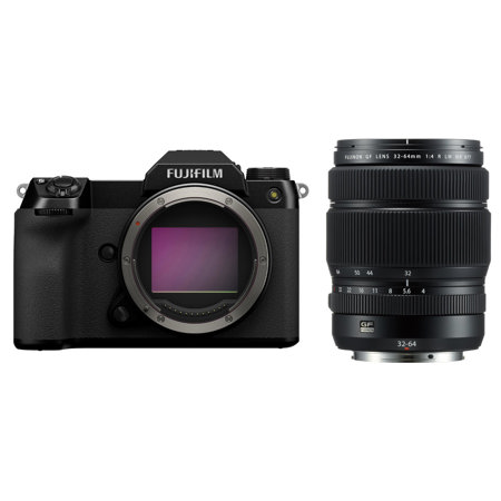 Fujifilm GFX 100S Medium Format Mirrorless Camera, Black with 32-64mm f ...