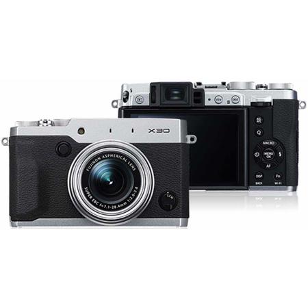 Fujifilm X30 Digital Camera, Silver with Premium Accessory Bundle 16437695 C