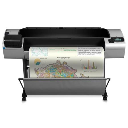 HP Designjet T1300 SD Pro 44" Thermal Inkjet Multifunction Dual-Roll PostScript Printer - Print ...
