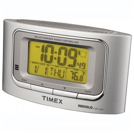 Timex T065S Solar-Powered Atomic Alarm Clock T065S - Adorama