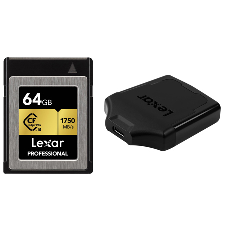 Lexar Professional 64GB CFexpress Type-B Memory Card LCFX10-64GCRBNA A