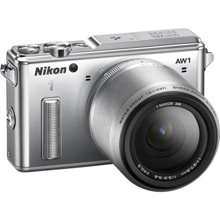 Nikon 1 AW1 Waterproof Camera w/11-27.5mm f/3.5-5.6 Lens - Silver ...