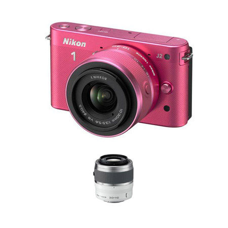 Nikon 1 J2 Mirrorless Camera w/10-30mm (2.7x) & NIKKOR 30-110mm Lenses ...