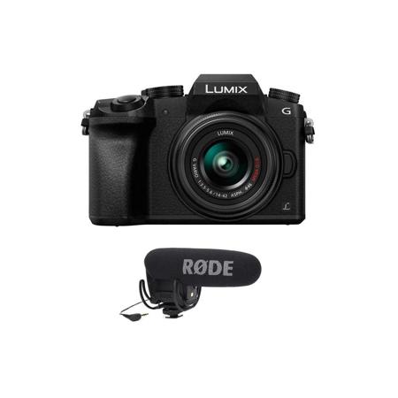 Panasonic Lumix DMC-G7 Mirrorless Camera with 14-42mm Lens,Black W/Rode ...