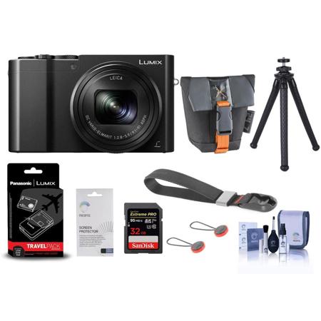 Panasonic Lumix DMC-ZS100 Digital Camera, Black With Accessory Bundle